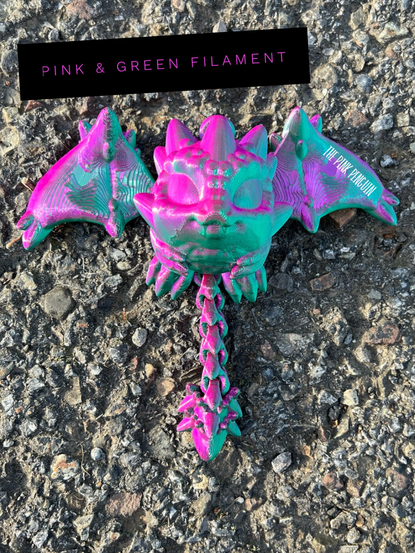 3D Printed Cinderling Ornament/ 3D Printed Dragon/ - Etsy