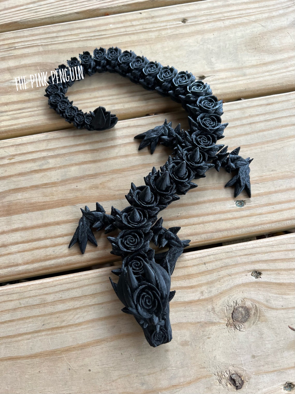 3D Printed Articulated Rose Dragon Rainbow Rose Dragon Rose - Etsy