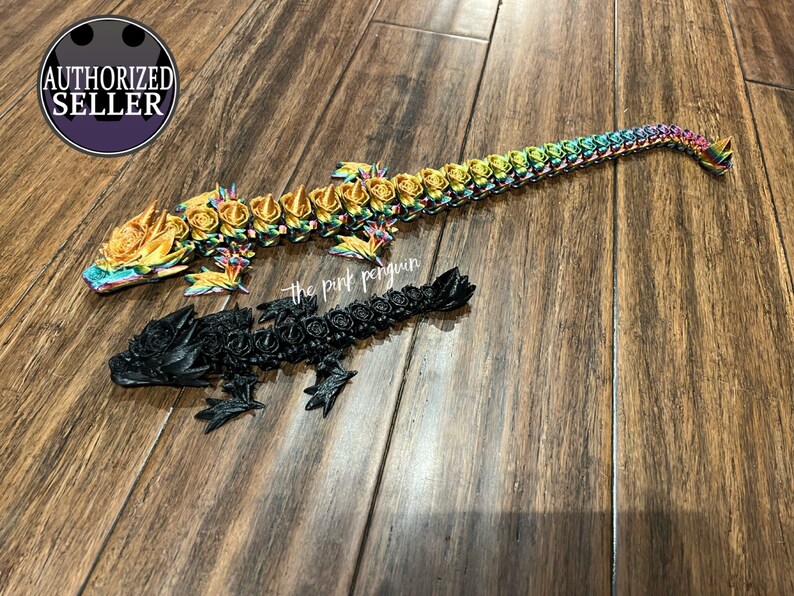 3D Printed Baby Rose Dragon/ Baby Dragon/ Articulating - Etsy