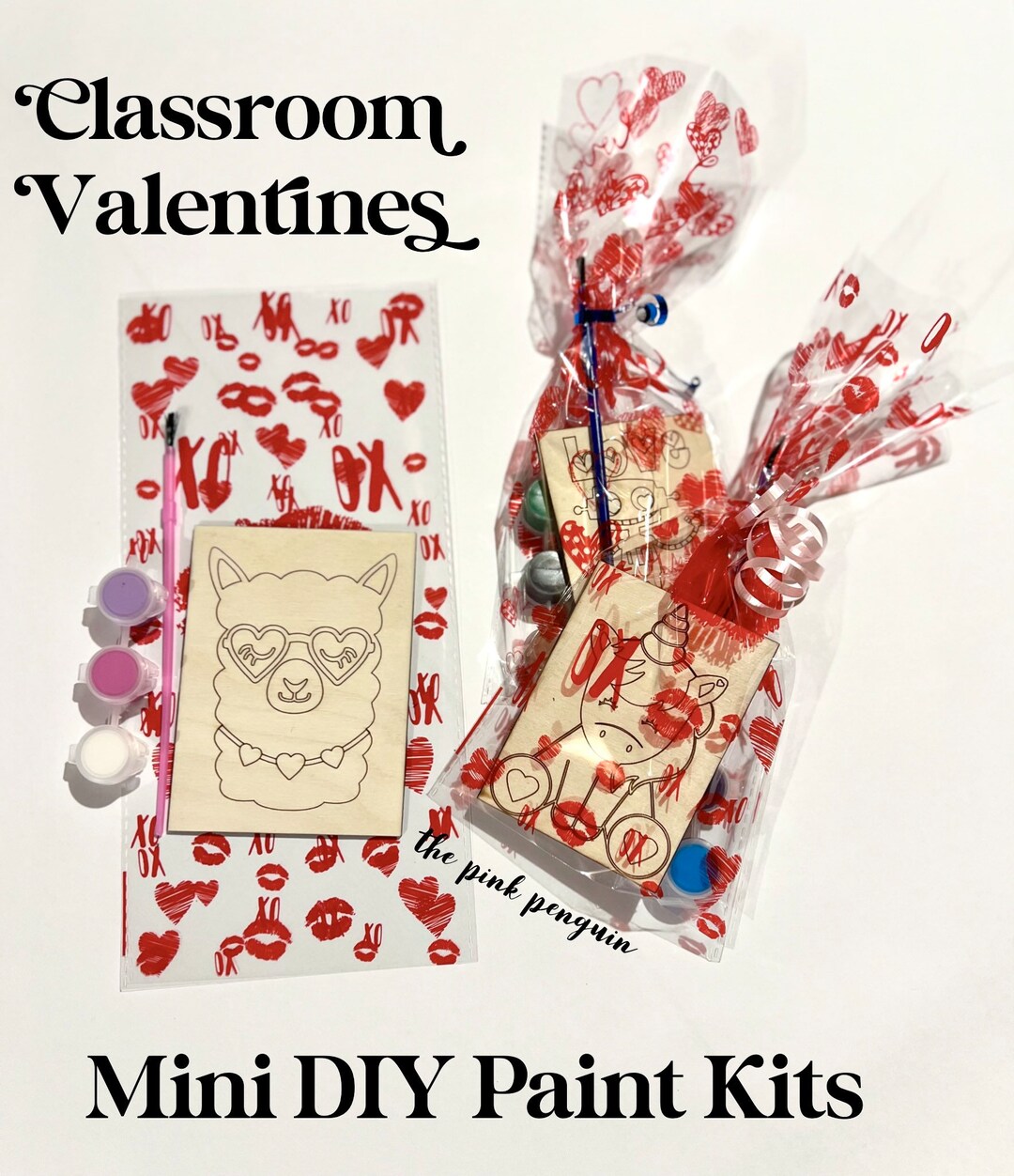 Classroom Valentine Gifts/ Valentine Party Gift/ Mini Valentine DIY ...