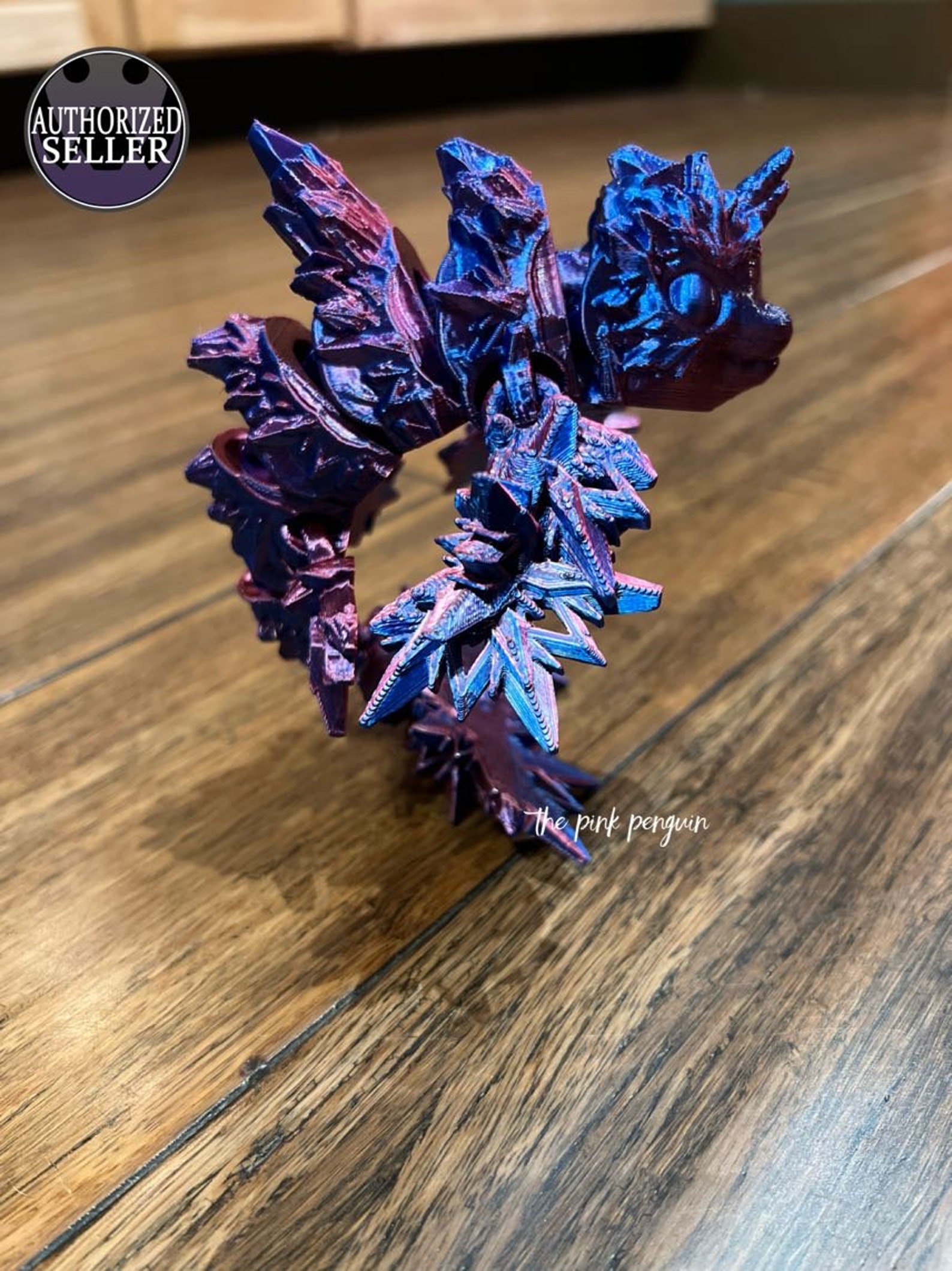 3D Printed Frostfin/ 3D Printed Toy/ Articulating 3d Prints/rainbow 3D ...