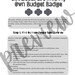Brownie Scout My Own Budget Badge Activity Bundle | Goal Setting ...