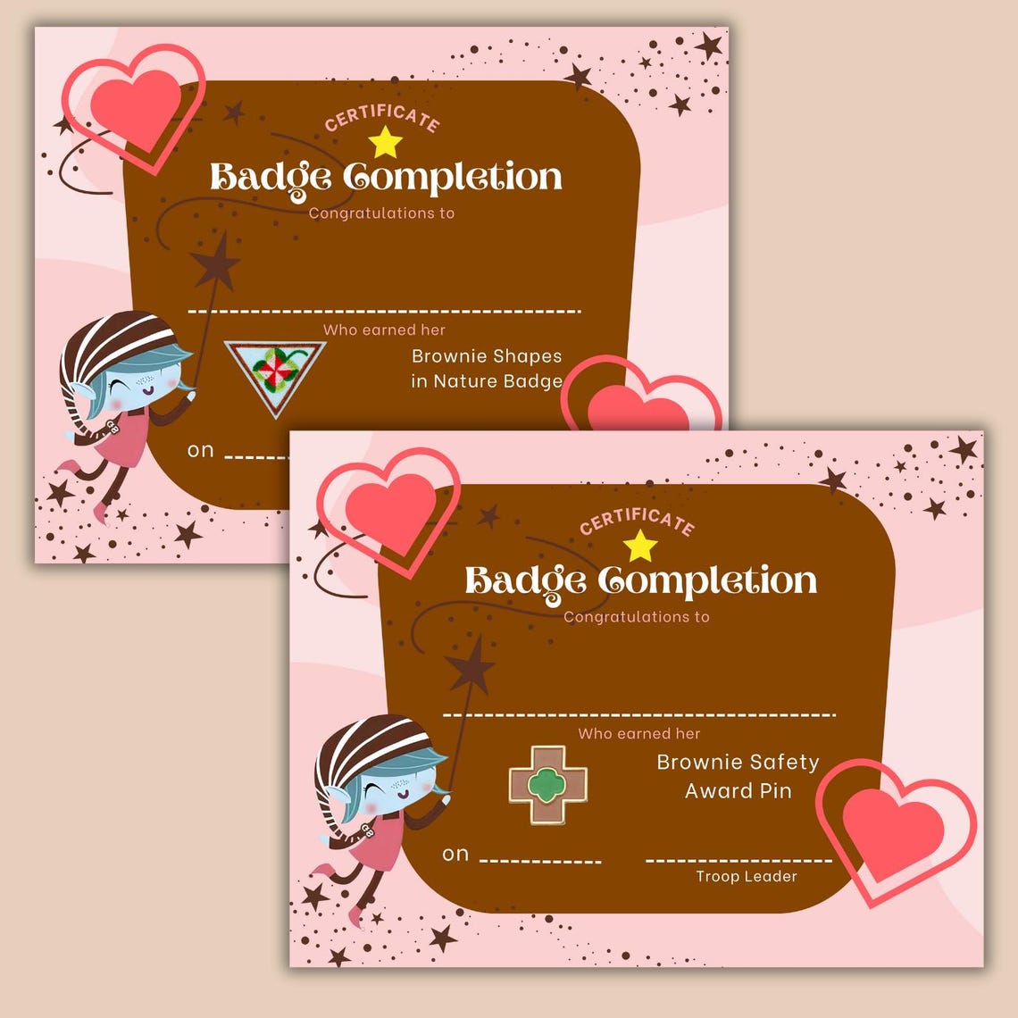 Brownie Badge & Award Certificate Bundle | Updated for the 2025-2026 ...