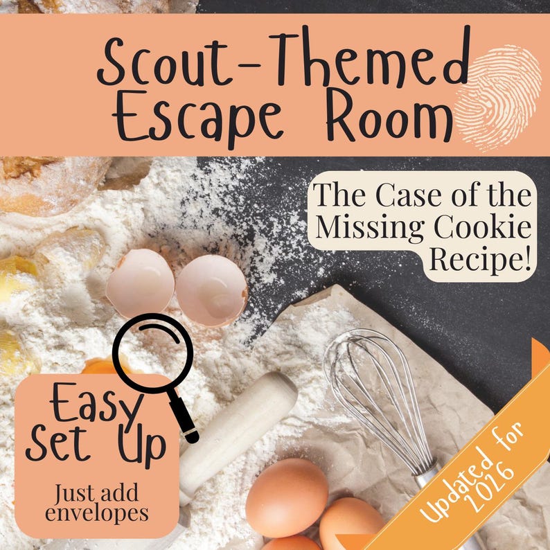 UPDATED for 2026! Scout Cookie Mystery Escape Room Adventure | Meeting ...