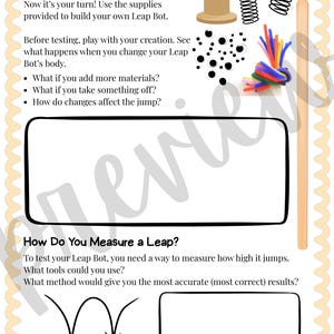 Leap Bot Design Challenge Workbook | Girl Scout Badge Activity Guide ...