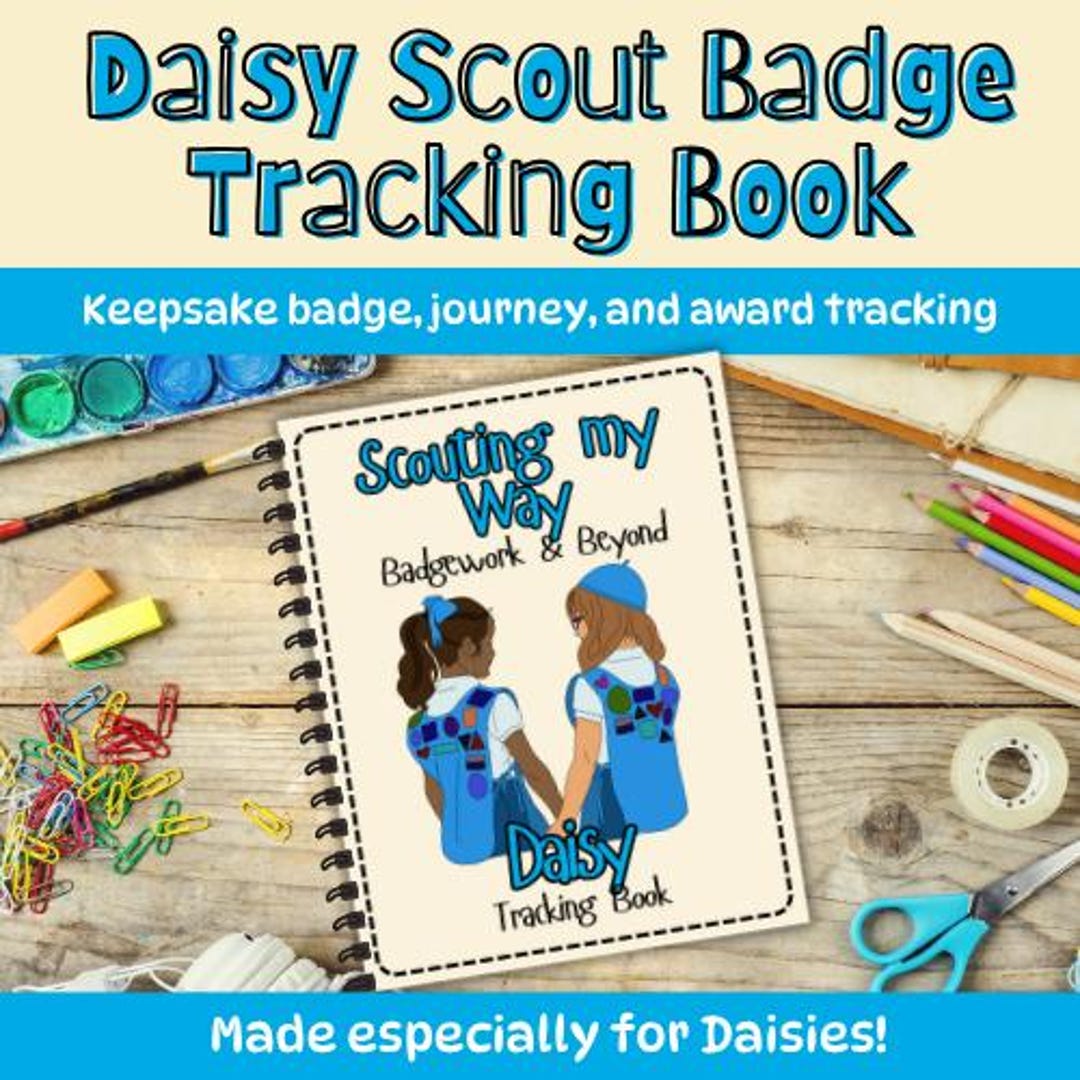 Daisy Scout Badge Tracking Book| Three Included Covers | PERSONALIZED ...