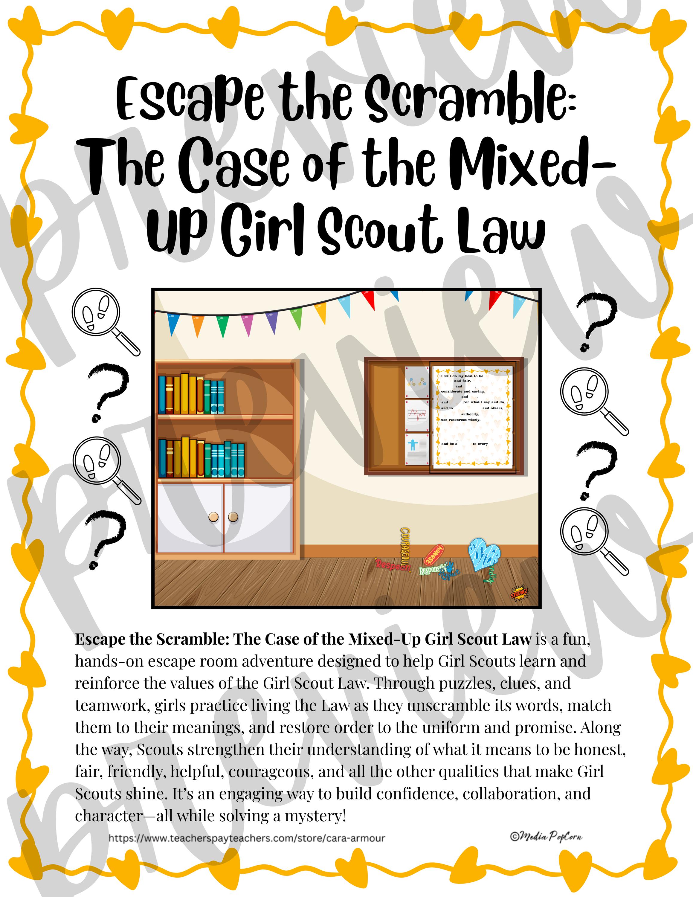 Scout Mystery Escape Room Adventure | Meeting Activity | LEARN the ...