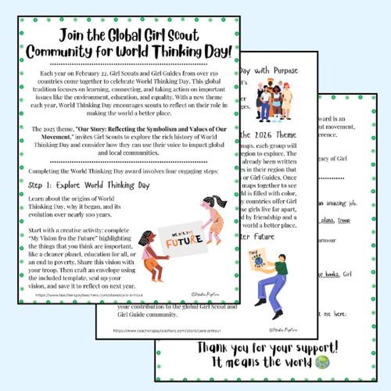 Thinking Day 2026 | Full Award Plan and Activities | Meeting Plan ...