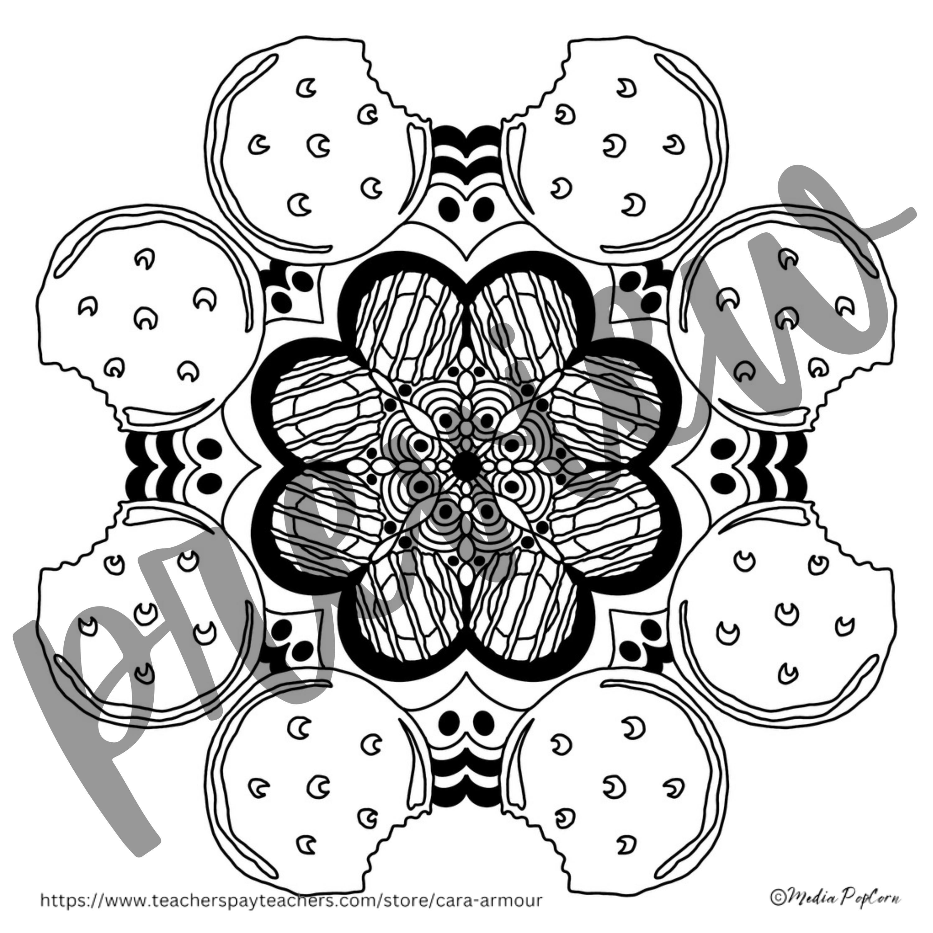 Original Graphics Scout Mandala Coloring Sheets | Set of 8 | Scout ...