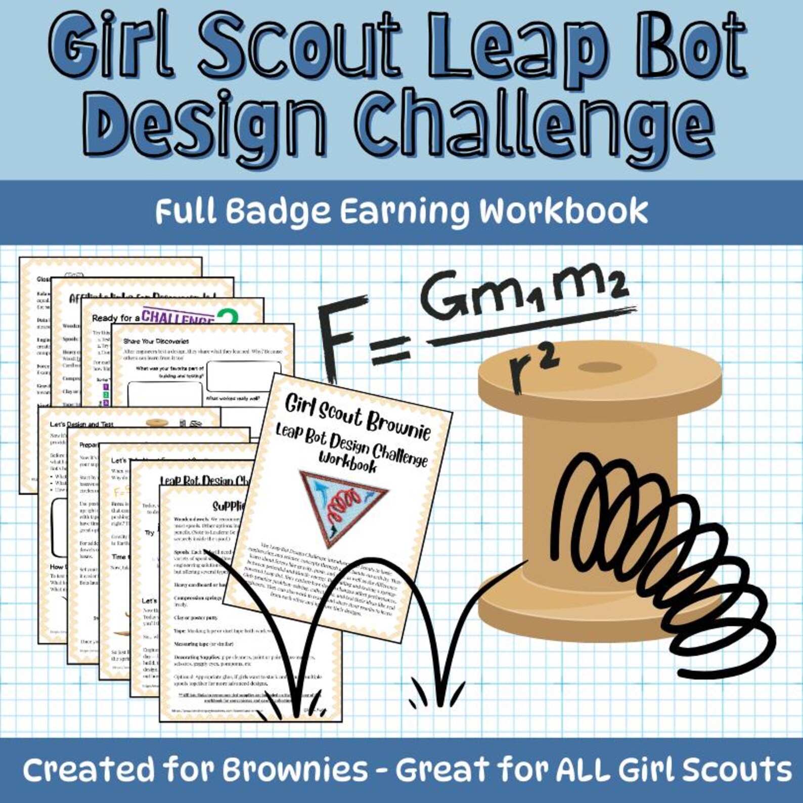 Leap Bot Design Challenge Workbook | Girl Scout Badge Activity Guide ...