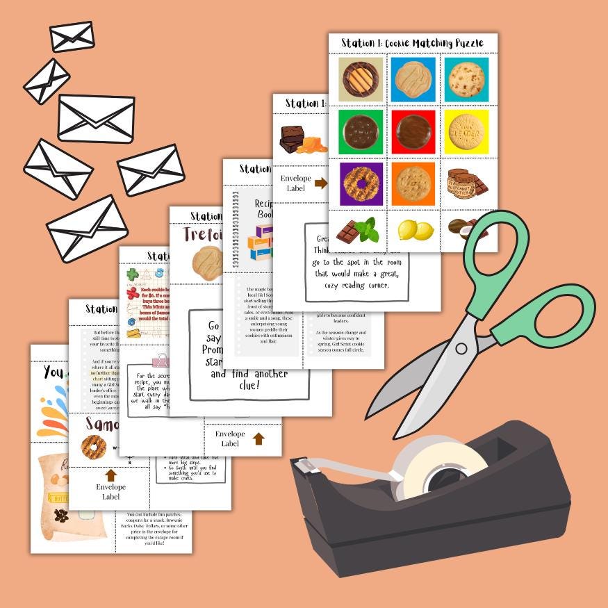 Scout Cookie Mystery Escape Room Adventure | Meeting Activity | Scout ...