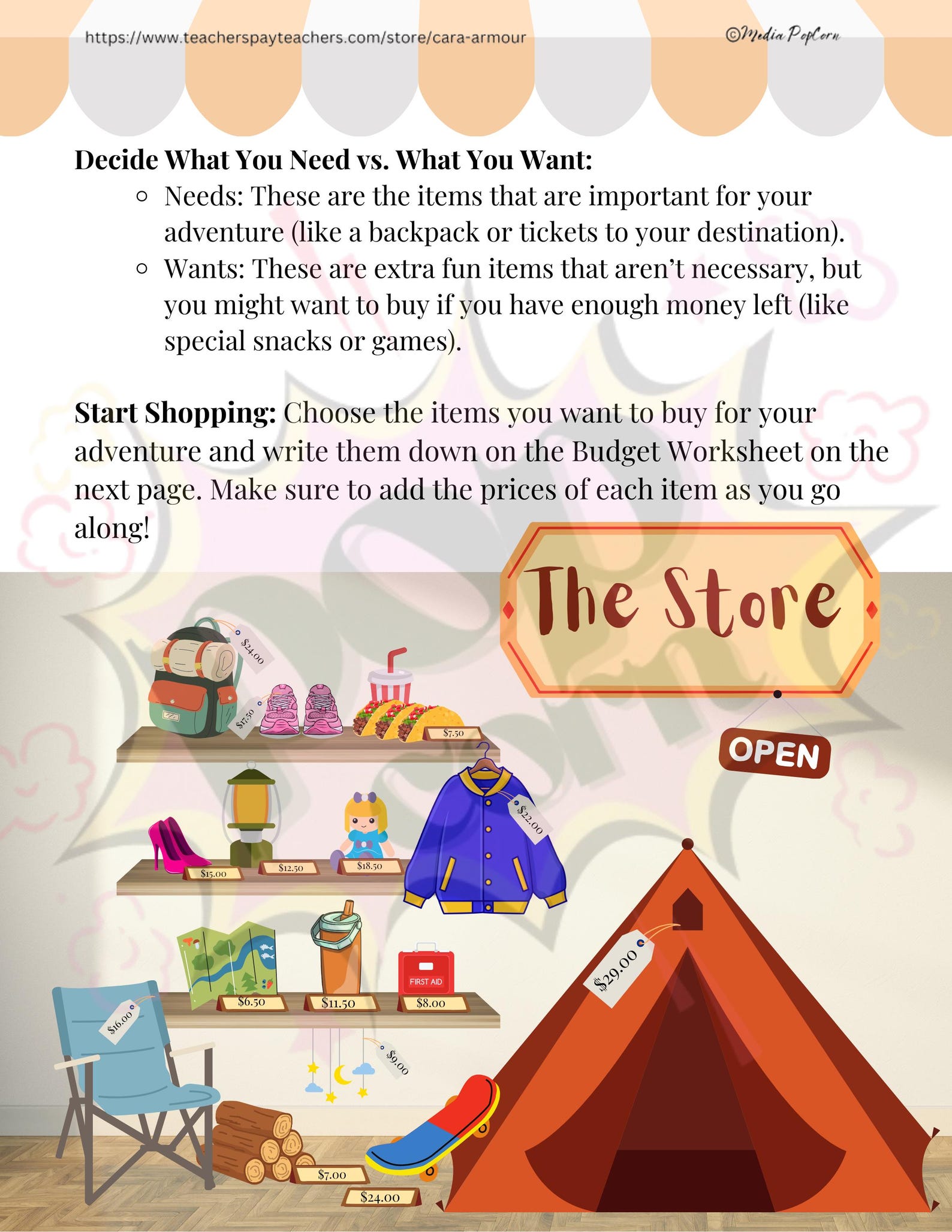 Brownie Scout Budget Builder Badge | Budgeting Fun | NO PREP | Meeting ...