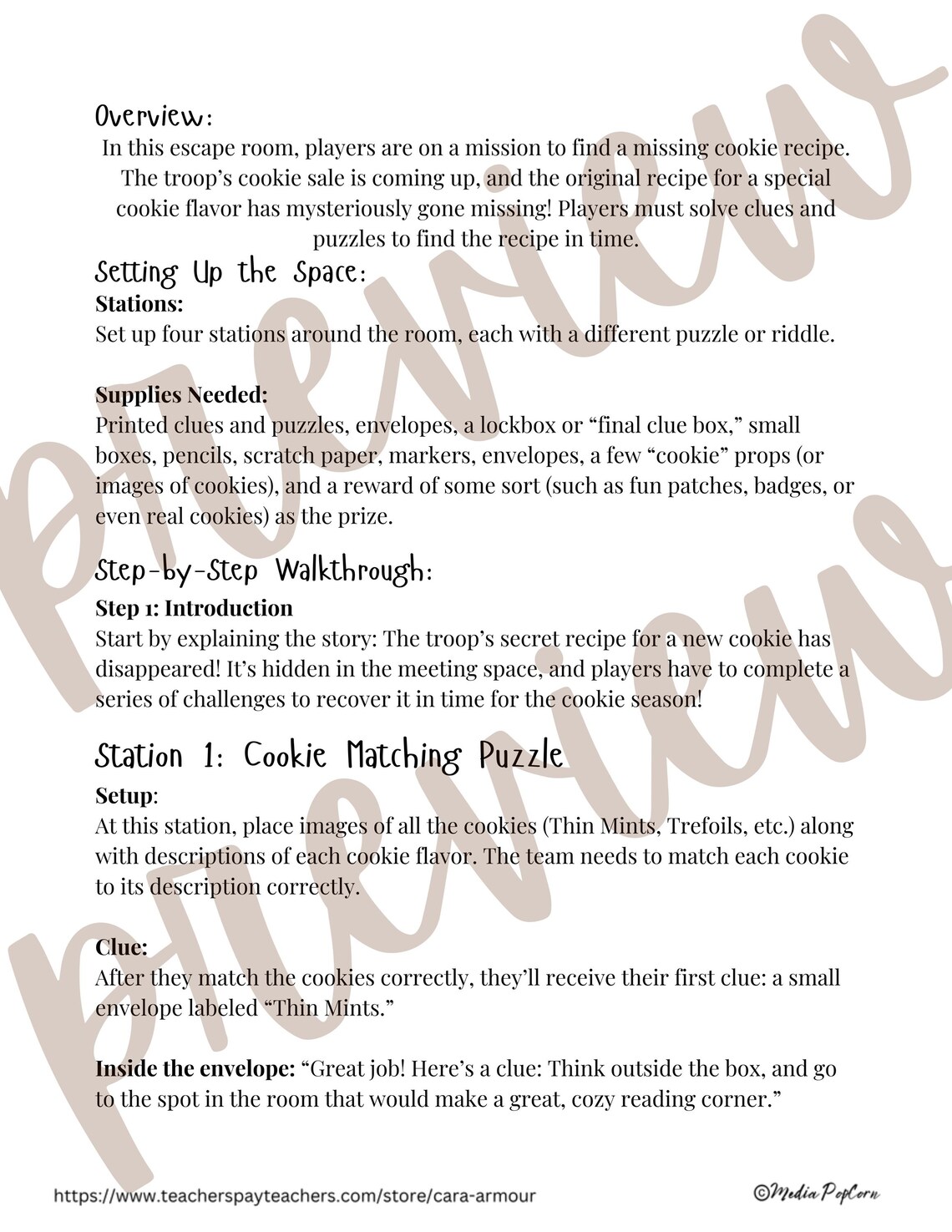 UPDATED for 2026! Scout Cookie Mystery Escape Room Adventure | Meeting ...