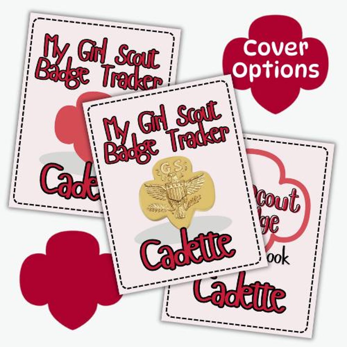 Girl Scout Cadette Badge Tracking Book| 3 Included Covers ...