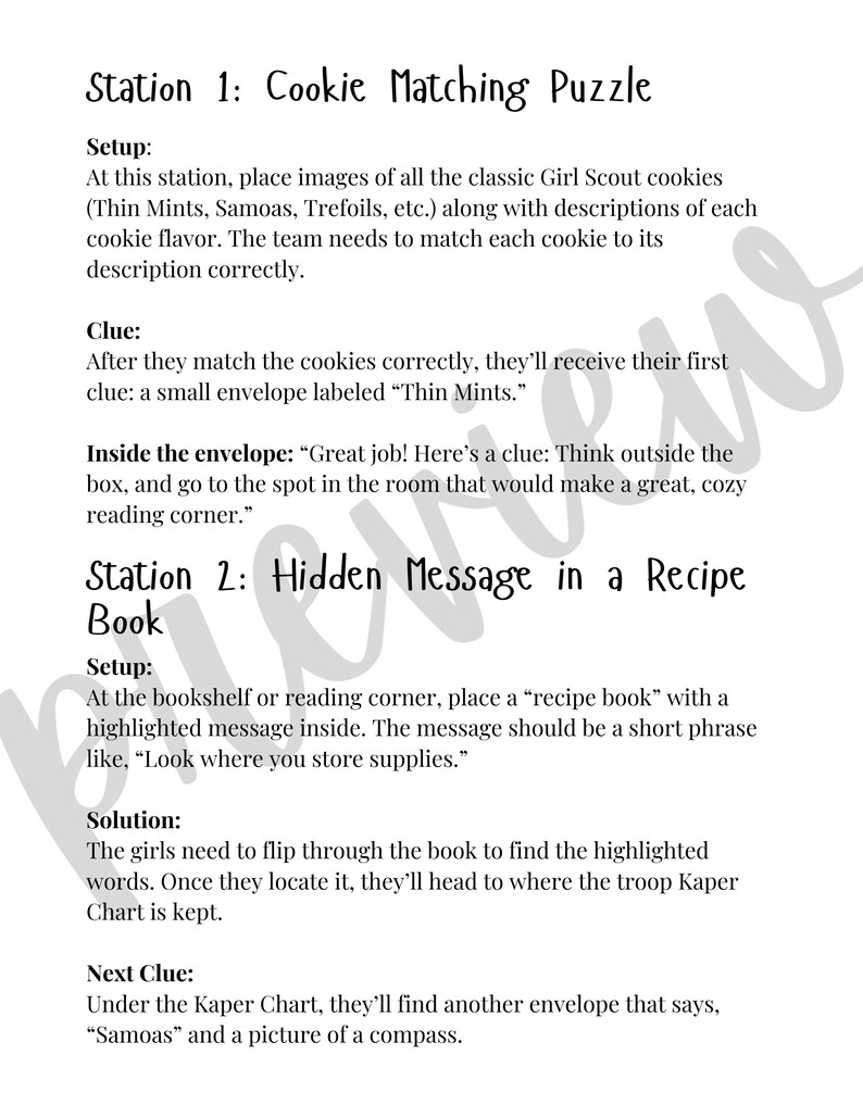 Scout Cookie Mystery Escape Room Adventure | Meeting Activity | Scout ...