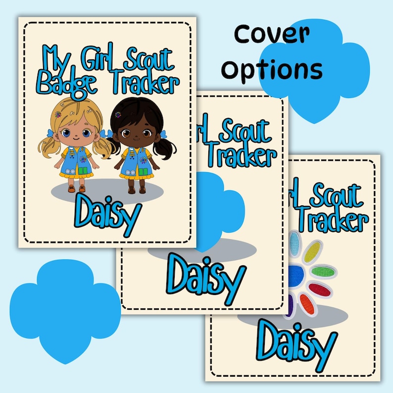 Daisy Scout Badge Tracking Book| Three Included Covers | PERSONALIZED ...