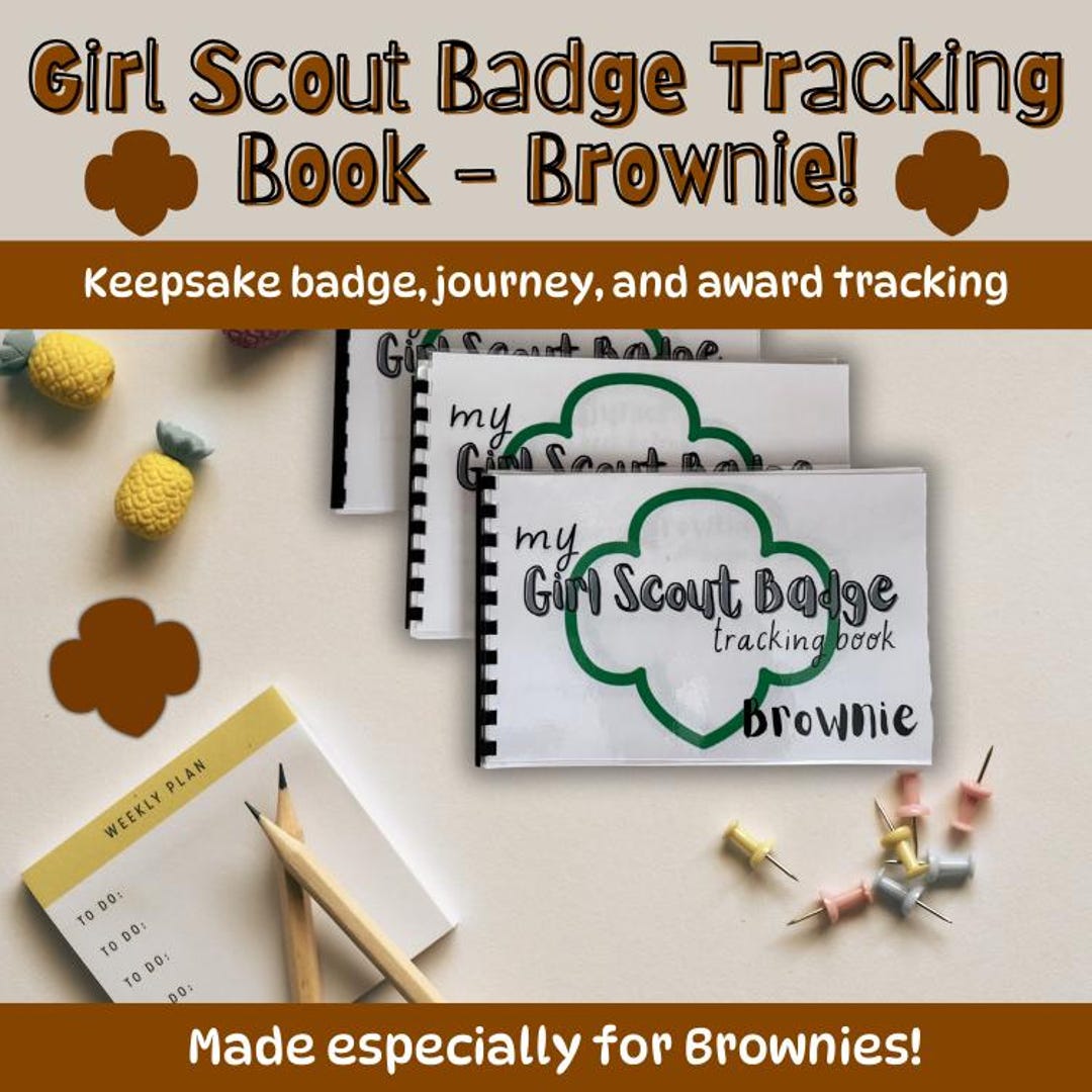 Girl Scout Brownie Badge Tracking Book Track Progress Through the ...