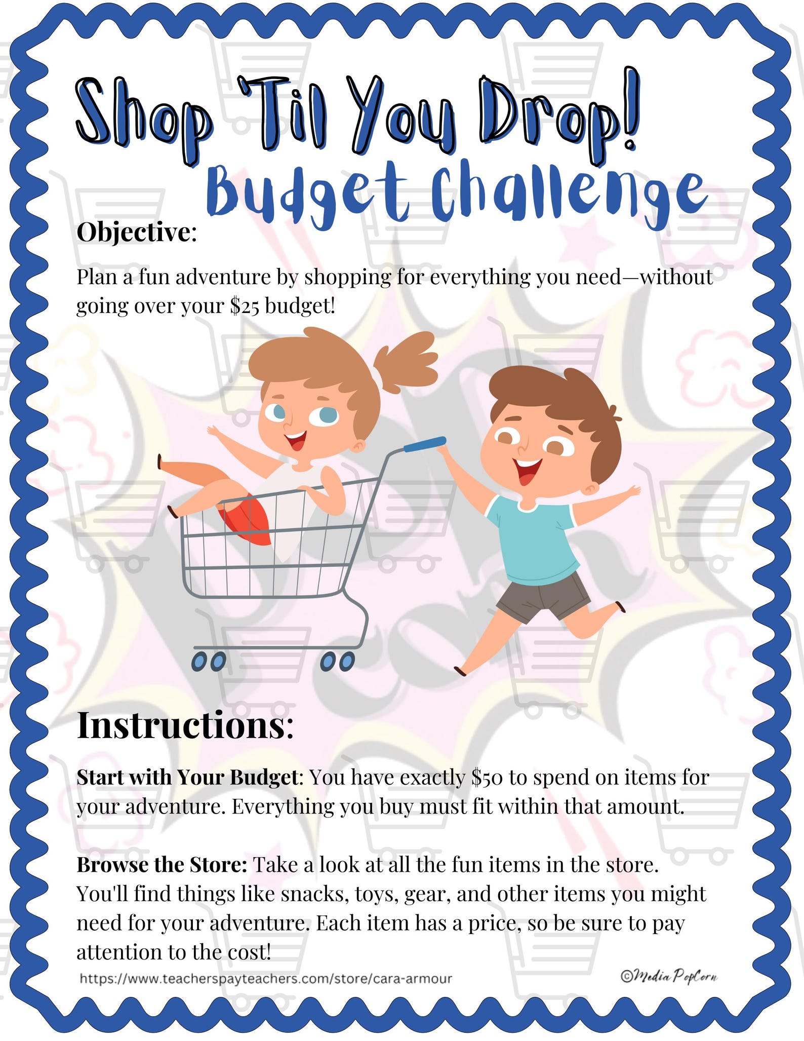 Brownie Scout Budget Builder Badge | Budgeting Fun | NO PREP | Meeting ...