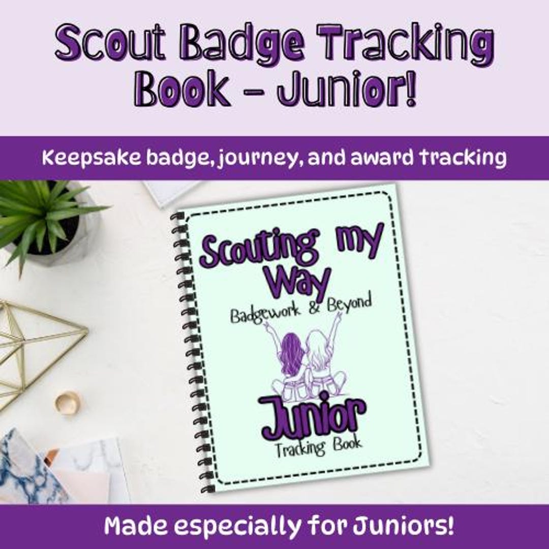 Junior Scout Badge Tracking Book| 4 Included Covers | Girl Scout ...