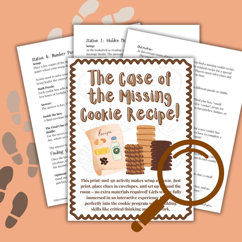 UPDATED for 2026! Scout Cookie Mystery Escape Room Adventure | Meeting ...