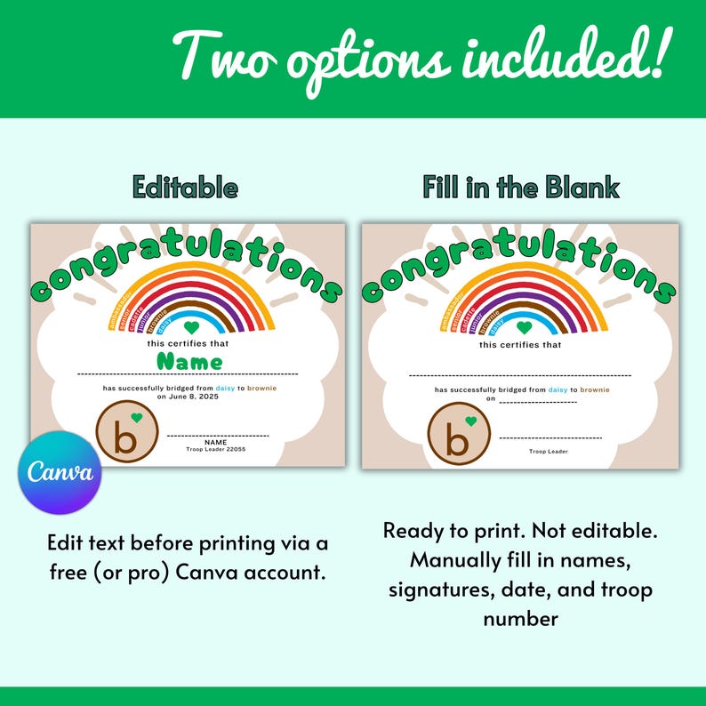 Bridging Certificate Bundle – Pack of 5 | PDF & Editable Canva ...
