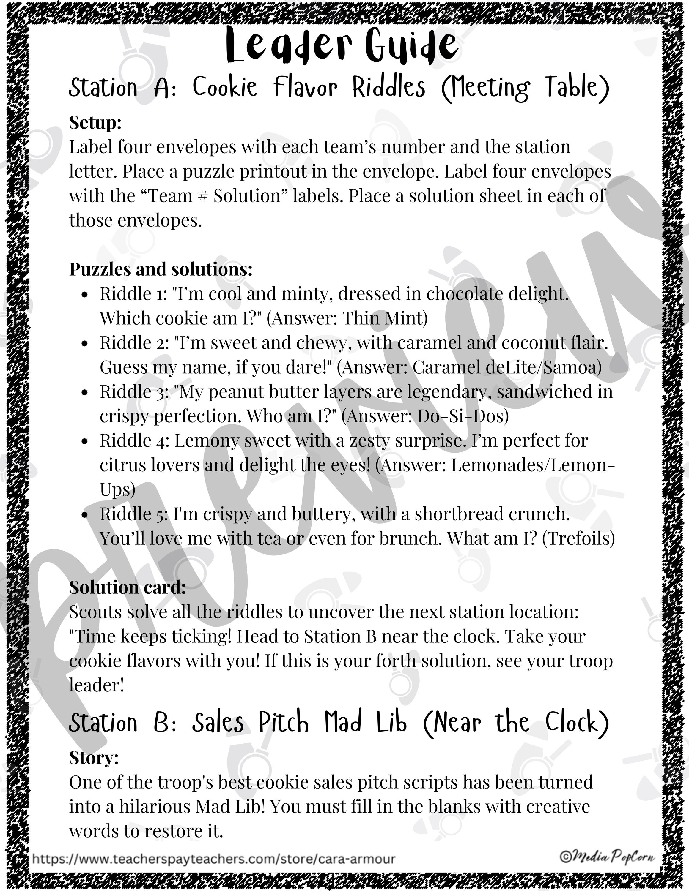 Scout Mystery Escape Room Adventure | Meeting Activity | Scout Cookies ...