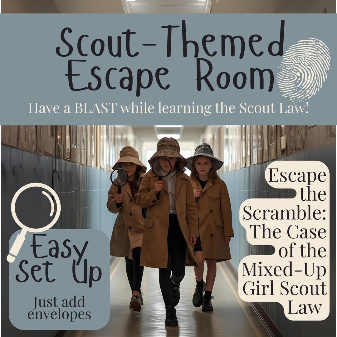 Scout Mystery Escape Room Adventure | Meeting Activity | LEARN the ...