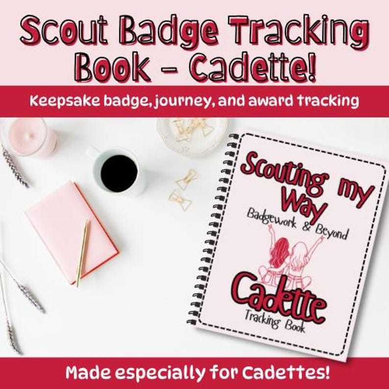 Scout Cadette Badge Tracking Book| 4 Included Cover Options | UPDATED ...