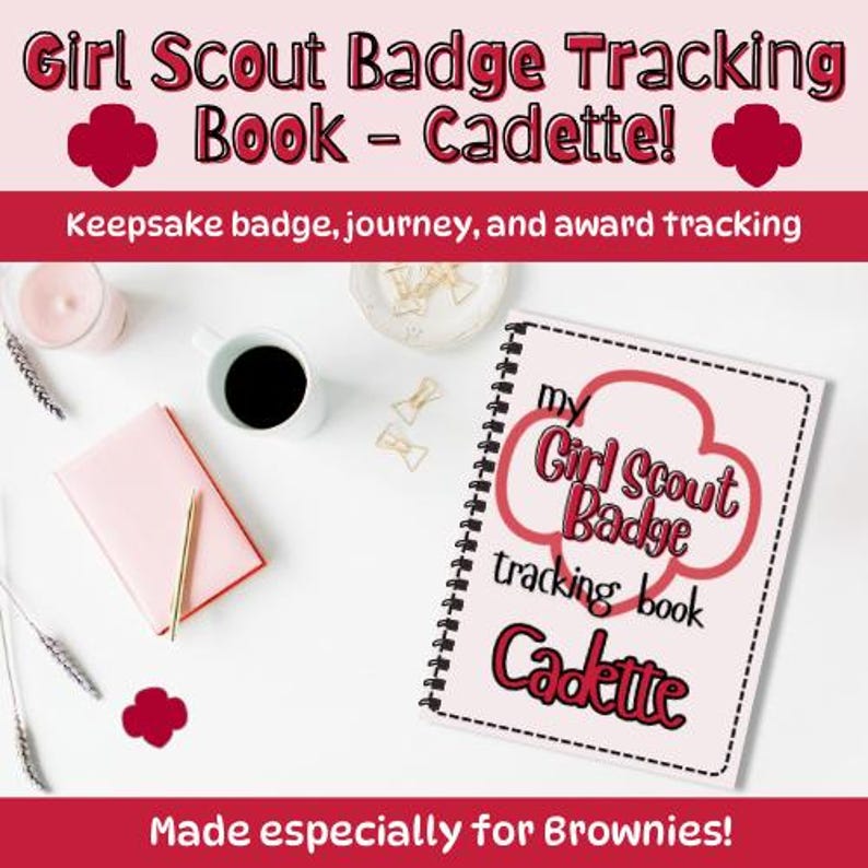 Girl Scout Cadette Badge Tracking Book| 3 Included Covers ...
