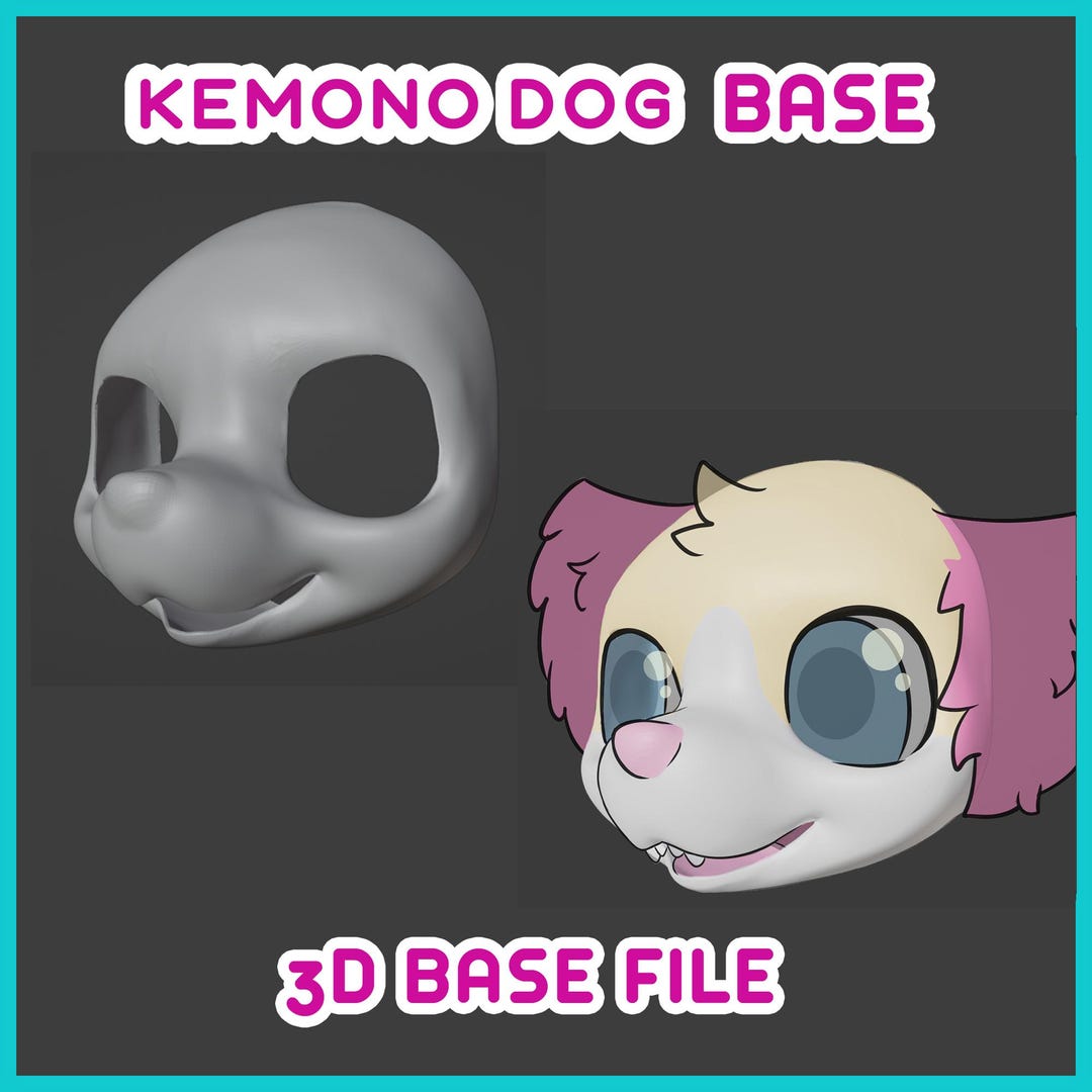 3D Printable Kemono Dog Fursuit Base (FILE ONLY) - Etsy