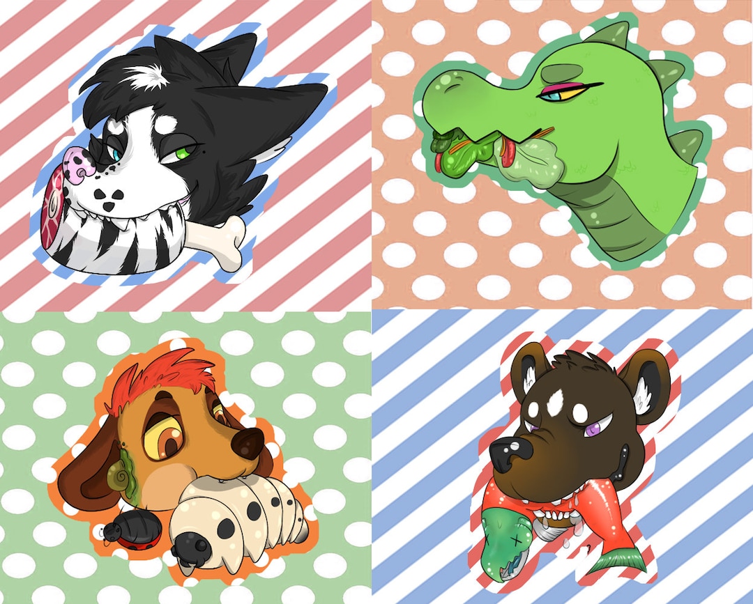 Furry Stickers - Etsy