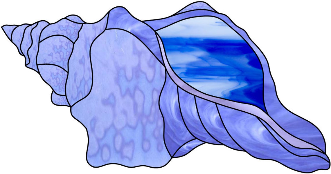 Conch Shell Glass Pattern - Etsy