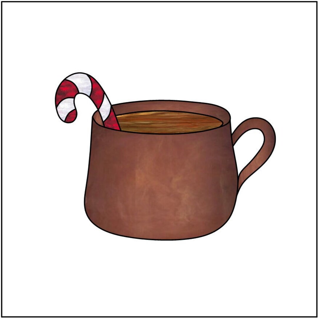 Hot Coco Stained Glass Pattern - Etsy