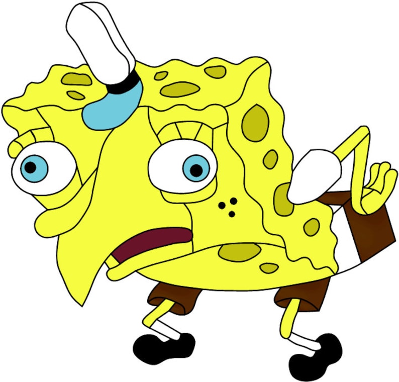 Sponge Meme Stained Glass Pattern - Etsy