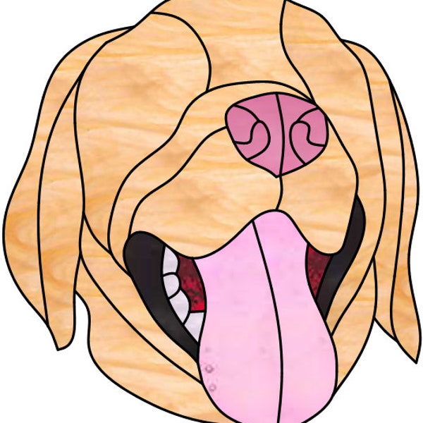 Stained Glass Lab Dog Patterns - Etsy