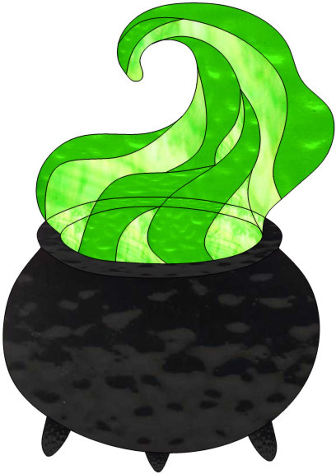 Stained Glass Cauldron Pattern - Etsy