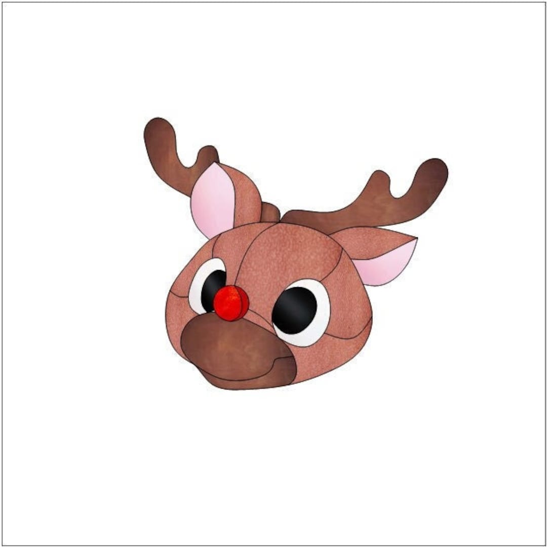 Rudolf Stained Glass Pattern - Etsy
