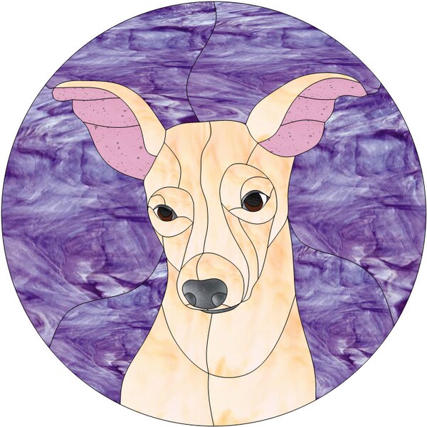 Chihuahua Stained Glass Pattern - Etsy