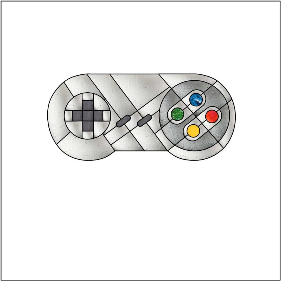 Gaming Controller Glass Pattern Etsy