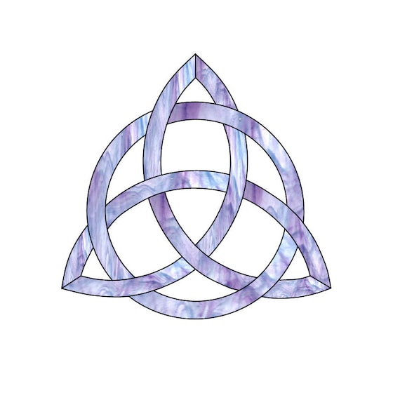 Trinity Knot Stained Glass Pattern Celtic And Scottish Stained Glass