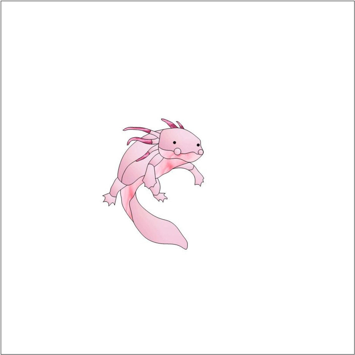Axolotl Stained Glass Pattern - Etsy