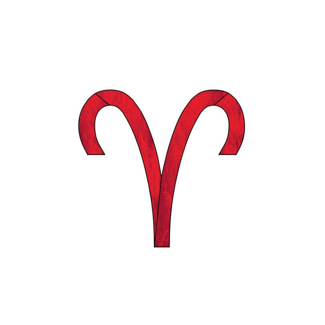 Aries Symbol Stained Glass Pattern - Etsy