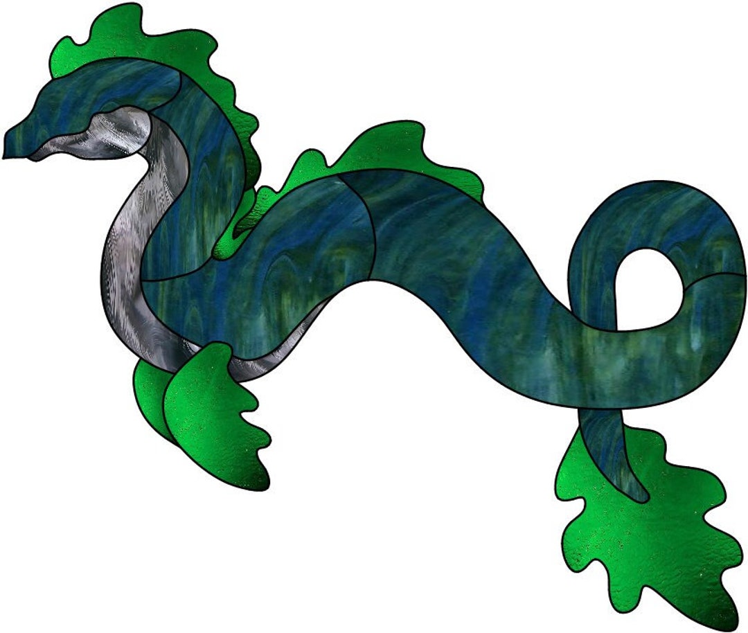 Sea Serpent Stained Glass Pattern - Etsy