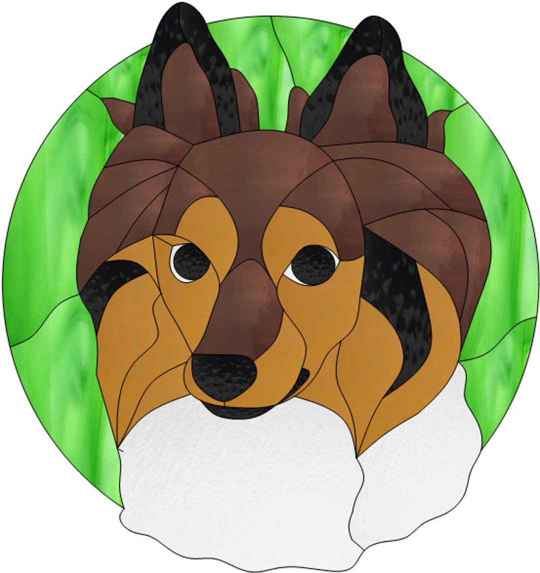 Pomeranian Stained Glass Pattern - Etsy