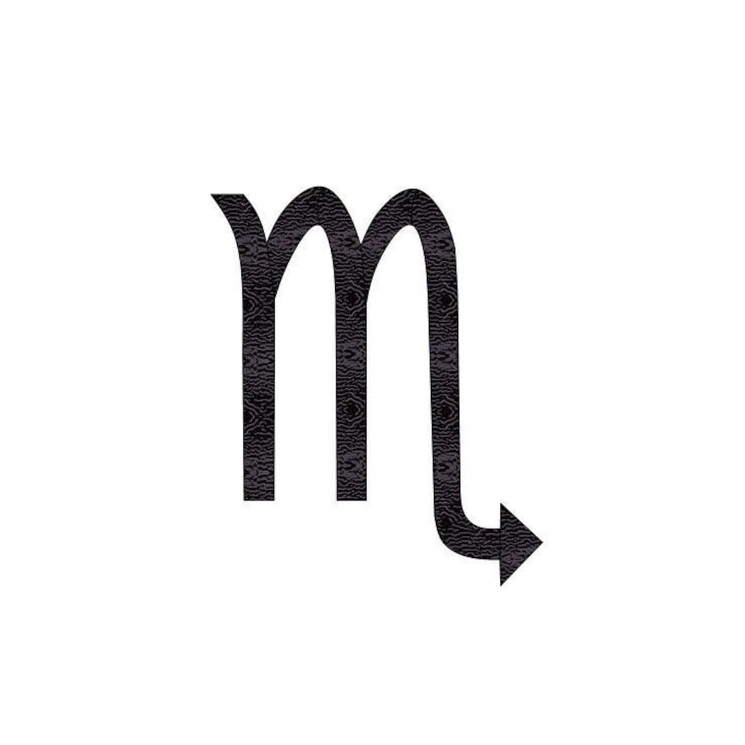 Scorpio Symbol Stained Glass Pattern - Etsy