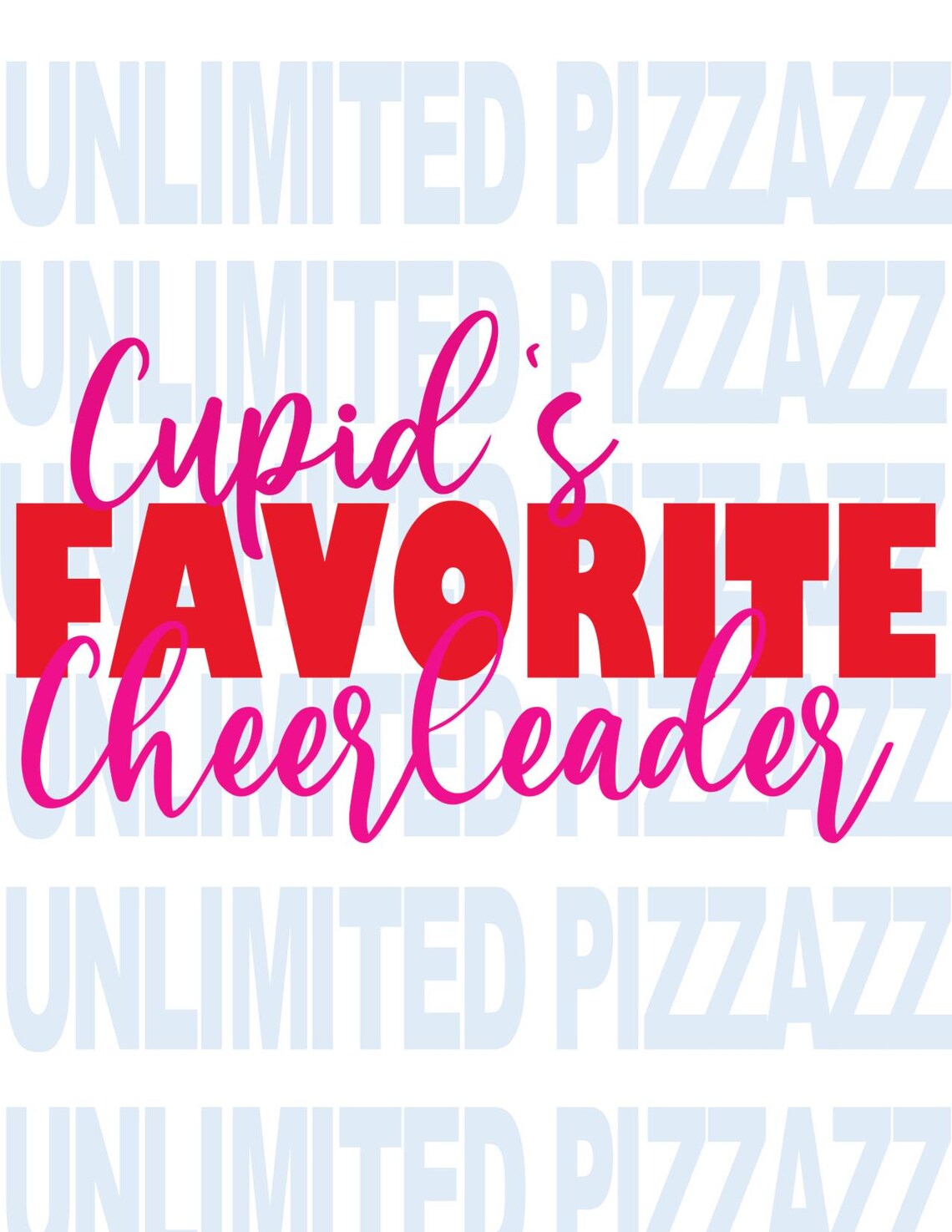 Cupids Cheerleader PNG/JPG, Valentines Cheer Template, School Cheer ...