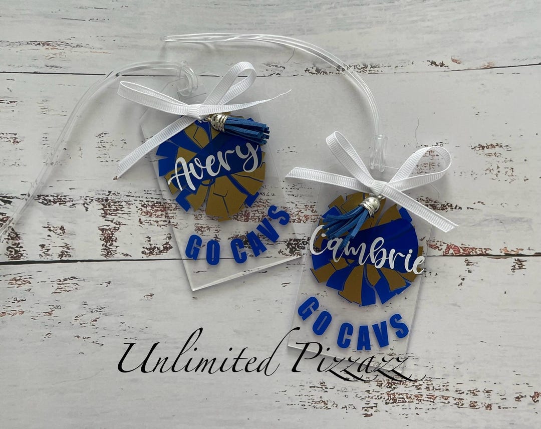 Custom Cheer Bag Tag, Cheer Name Tag, Team Gifts, Personalized, Made to ...
