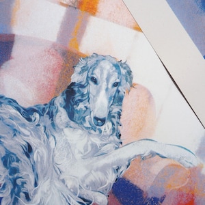 Her Favourite Chair, A2 Screenprint, Dog Illustration - Etsy