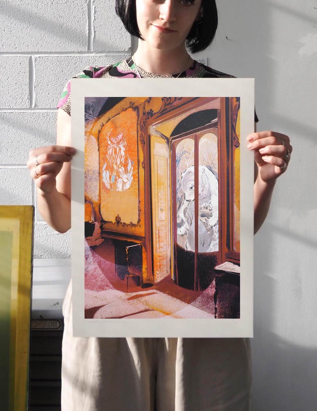 The Bear, A3 Screenprint, Children's Book Illustration - Etsy