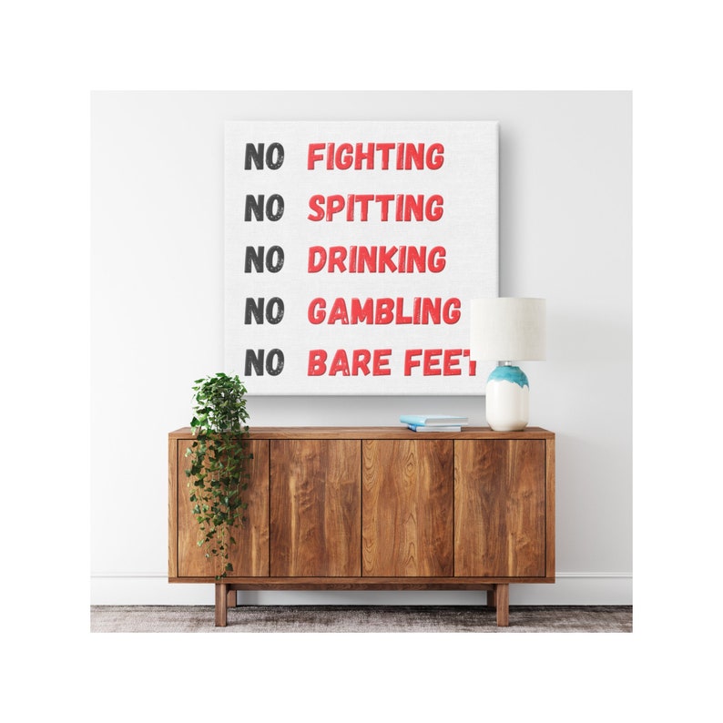 Caddyshack Sign Canvas Print Caddyshack Movie Prop Replica Funny Wall Art for Bar Man Cave Golf ...